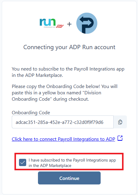 Point and Click Onboarding - ADP RUN